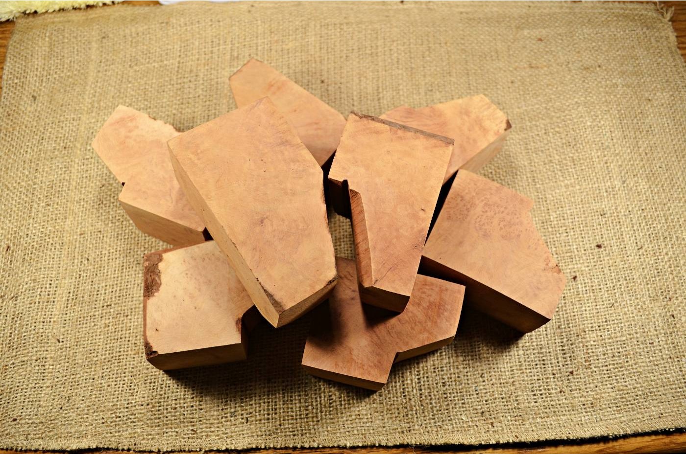 Briar Wood Blocks Greek Briar Straight Pipe BPB M9SP (MFF 1-2)