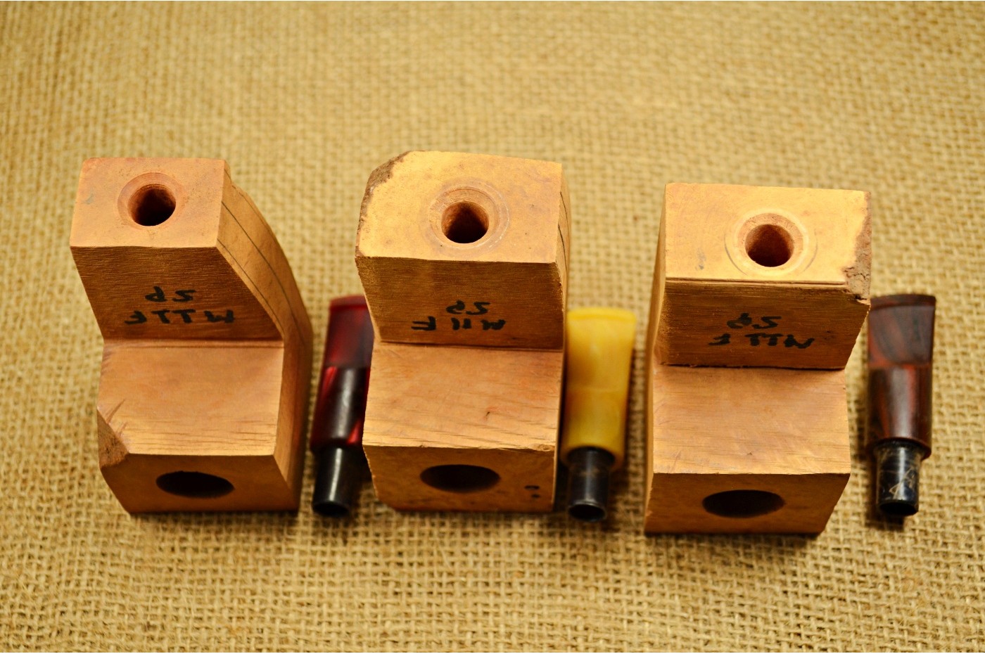 Hobby Blocks Pipe Kits DIY Predrilled Greek Briar 9mm Filter M11