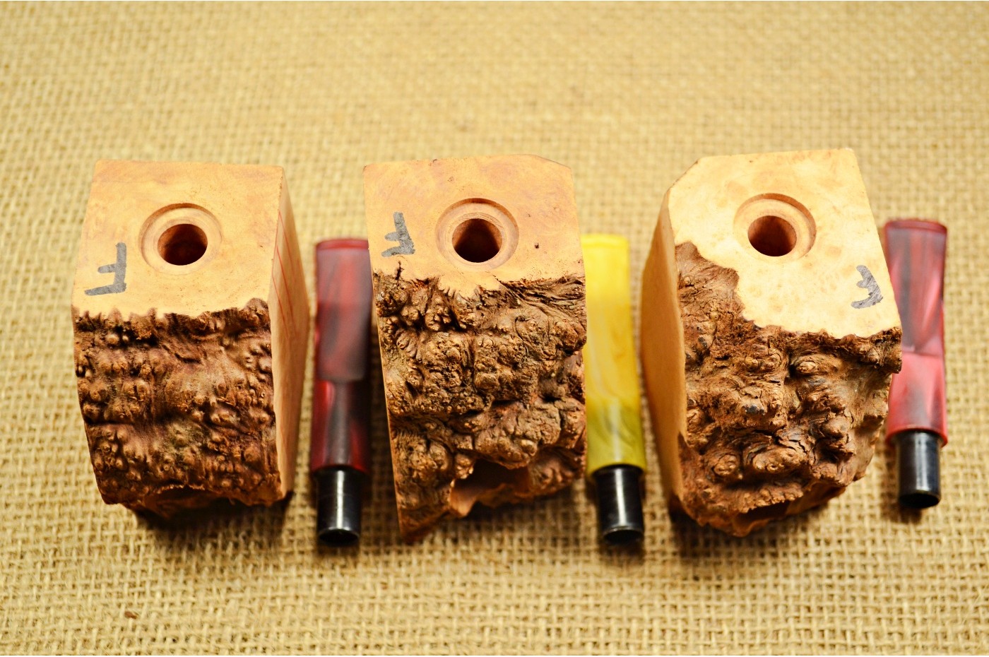 Hobby Plateau Blocks 9mm Beginner Pipe Kits DIY Predrilled Greek Briar
