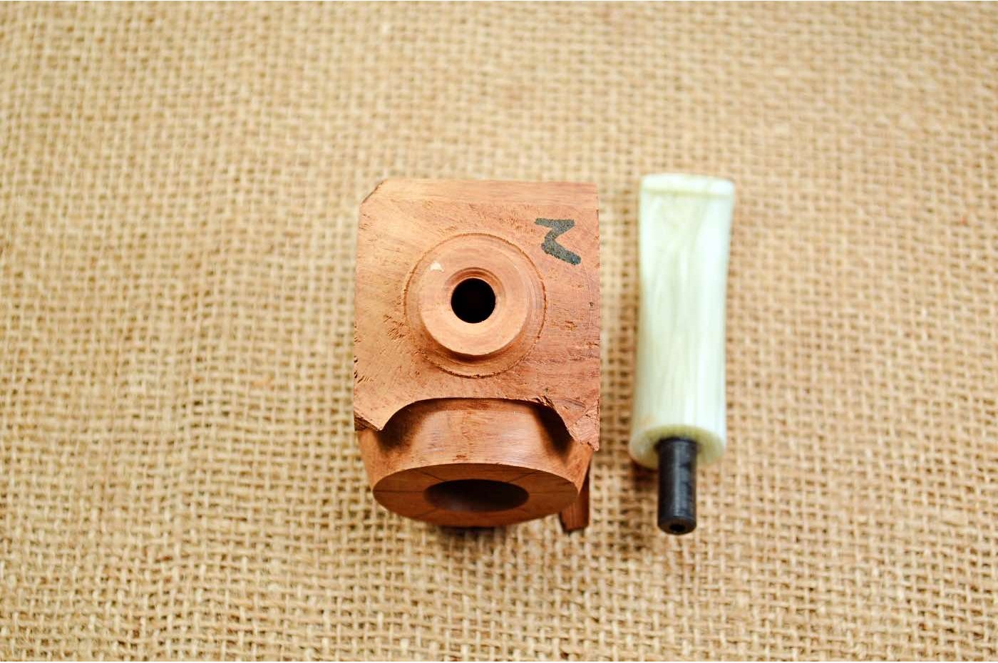 Hobby Blocks Pipe Kits DIY Predrilled Greek Briar 9mm Filter