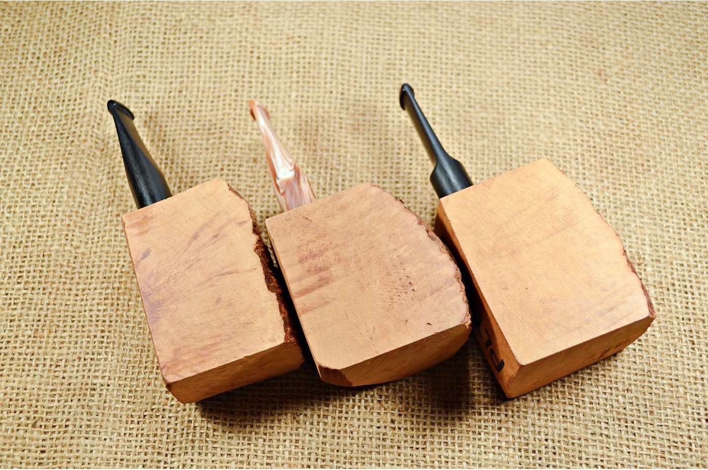 Hobby Plateau Blocks 9mm Beginner Pipe Kits DIY Predrilled Greek Briar