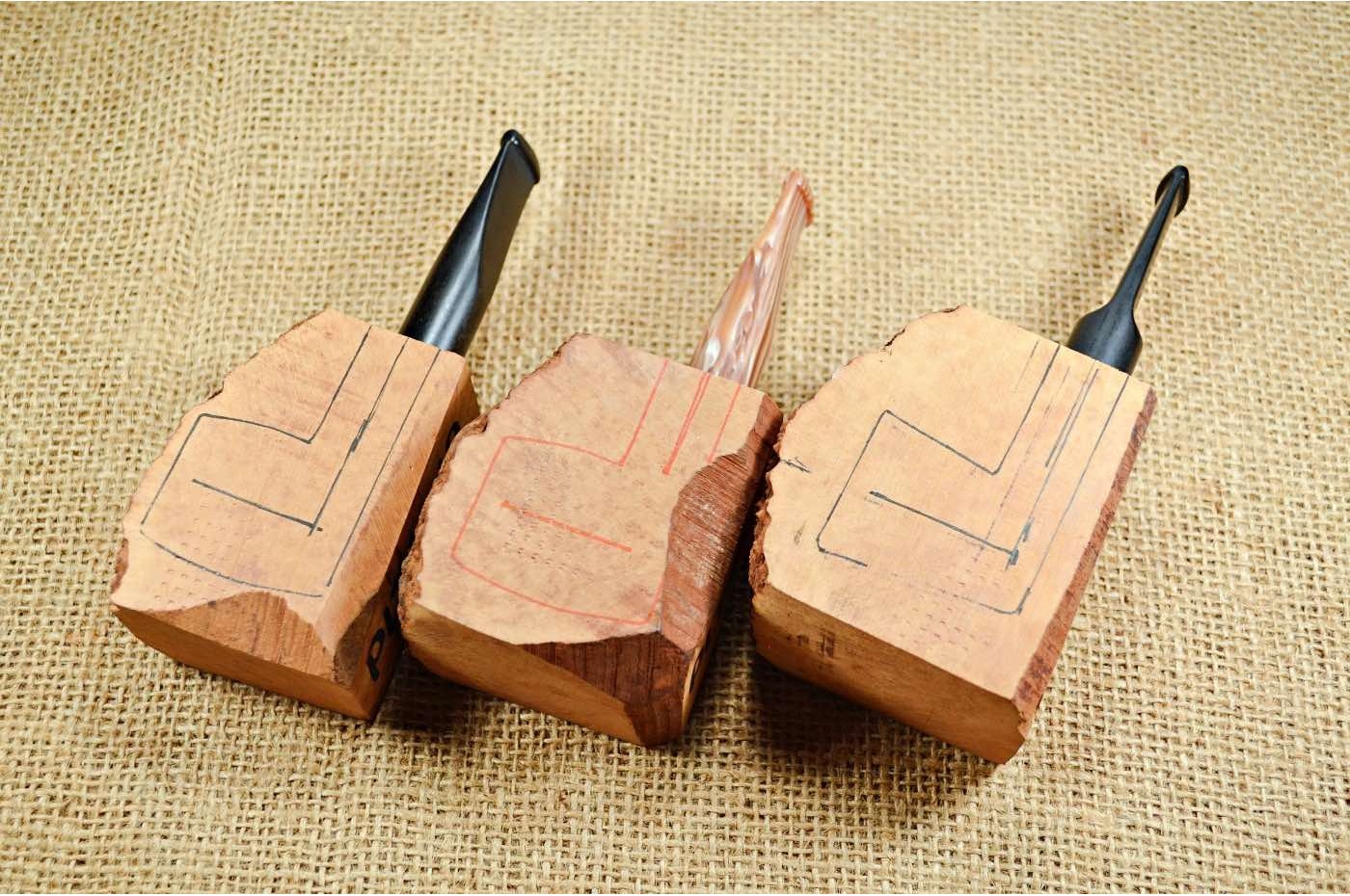 Hobby Plateau Blocks 9mm Beginner Pipe Kits DIY Predrilled Greek Briar