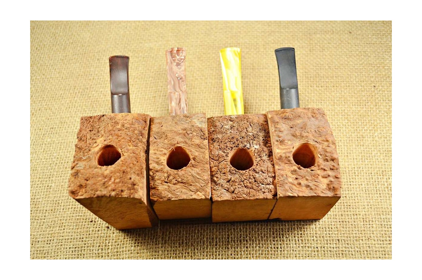 Hobby Plateau Blocks 9mm Beginner Pipe Kits DIY Predrilled Greek Briar