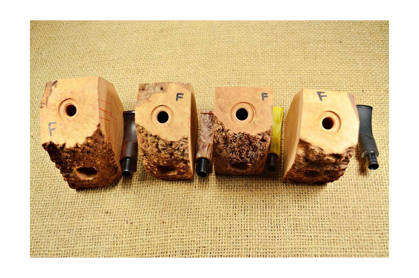 Hobby Plateau Blocks 9mm Beginner Pipe Kits DIY Predrilled Greek Briar